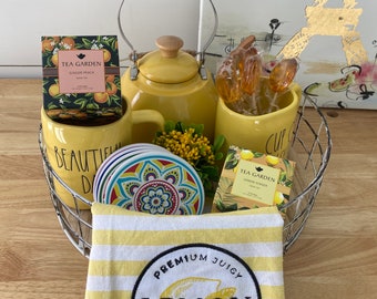 Yellow Theme Gift Basket - Etsy