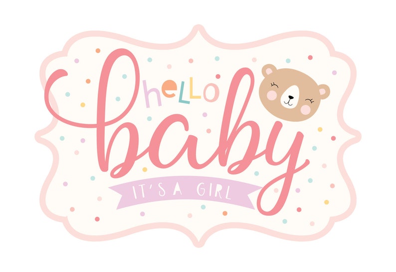 Hello Baby Girl Collection for Scrapbooking, Cardmaking, or Paper ...