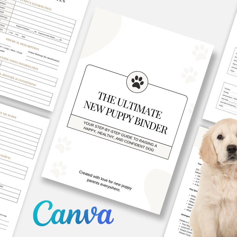Puppy Planner - Etsy UK
