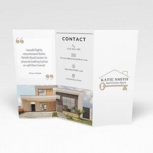 Neutral Realtor Tri-fold Brochure - Etsy