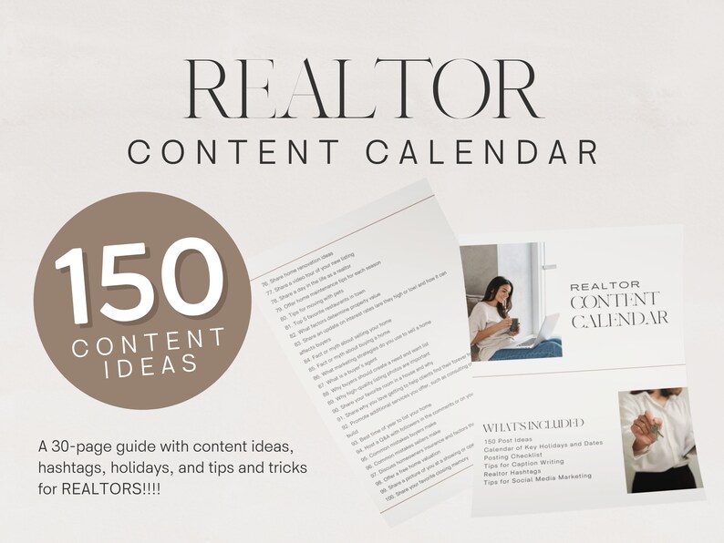 150 Social Media Content Ideas for Realtors | Marketing Guide | Digital ...