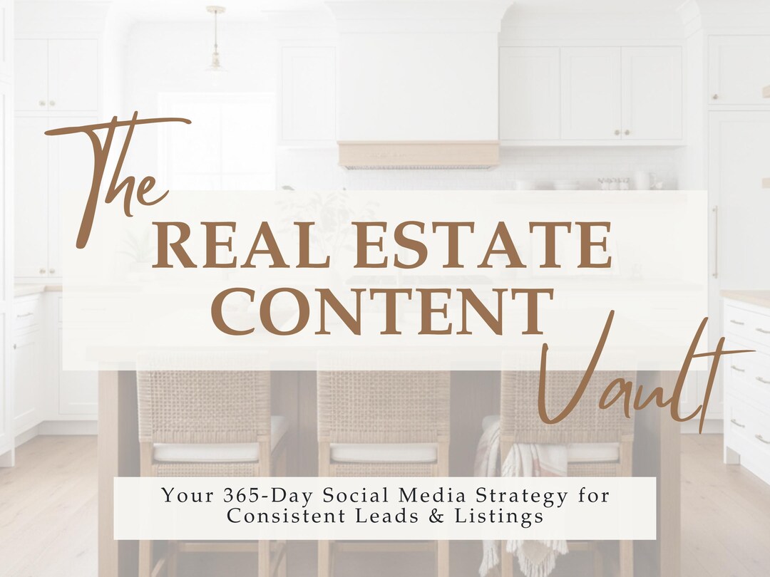 Real Estate Marketing Social Media Guide | Realtor Content Planner ...