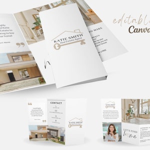 Neutral Realtor Tri-fold Brochure - Etsy