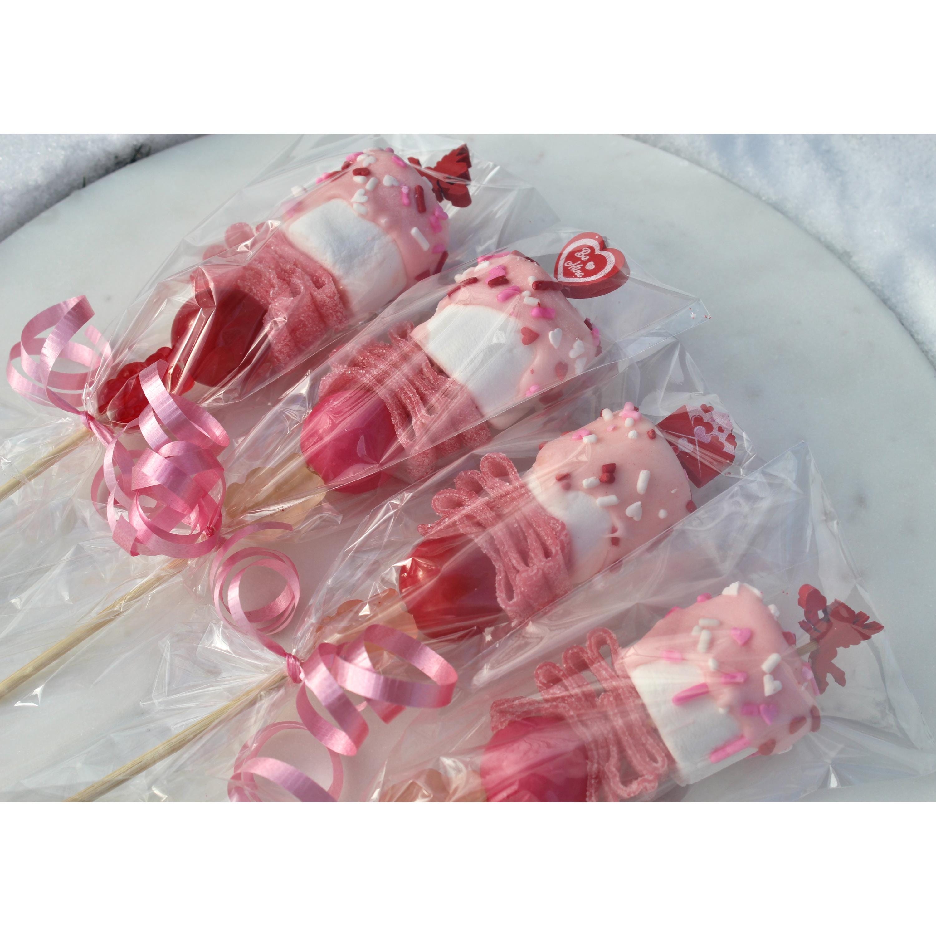 10 Mini Valentine Candy Kabobs| Handcrafted in Maine| Classroom Treats ...