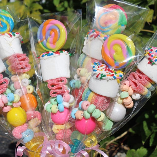 10 Shimmer & Shine Pink Candy Kabobs Handcrafted in Maine - Etsy