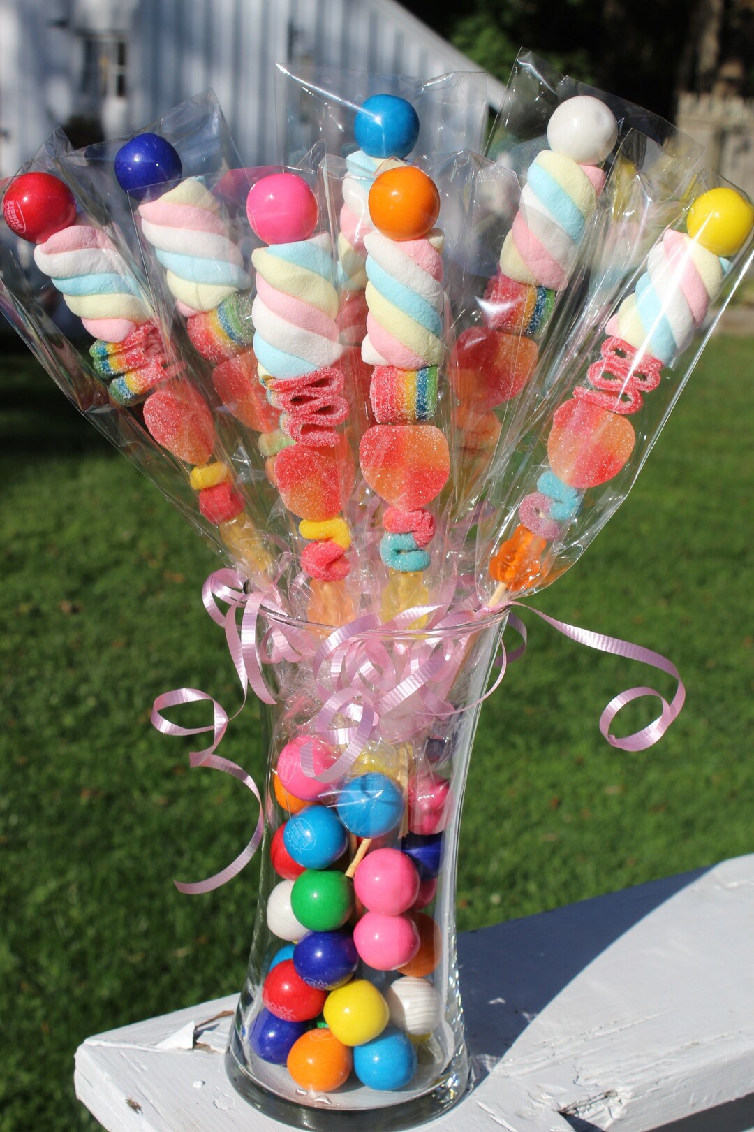 10 Classic Candy Kabobs Colorful Candy Handmade in Maine Birthday Party ...