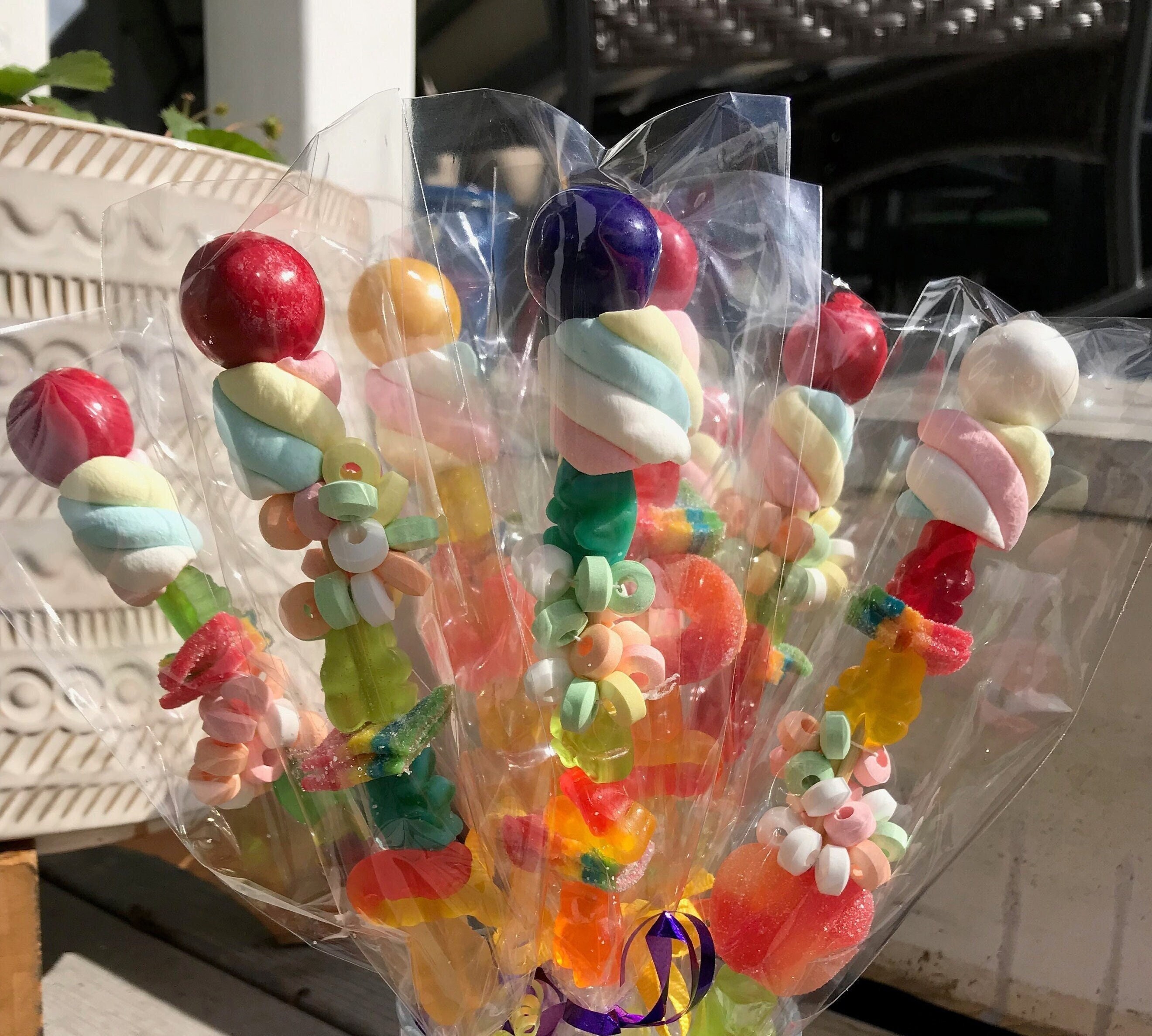 10 Classic Candy Kabobs Colorful Candy Handmade in Maine - Etsy