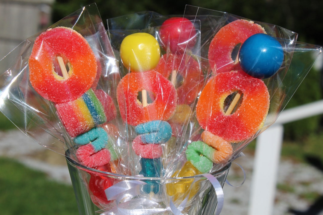 10 Mini Mix Candy Kabobs |handcrafted in Maine |party Favors, Bridal ...
