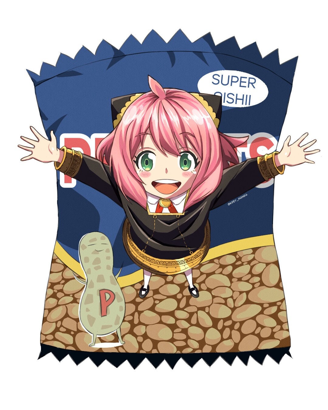 Illustration Manga Anya Spy X Family Digital Version - Etsy