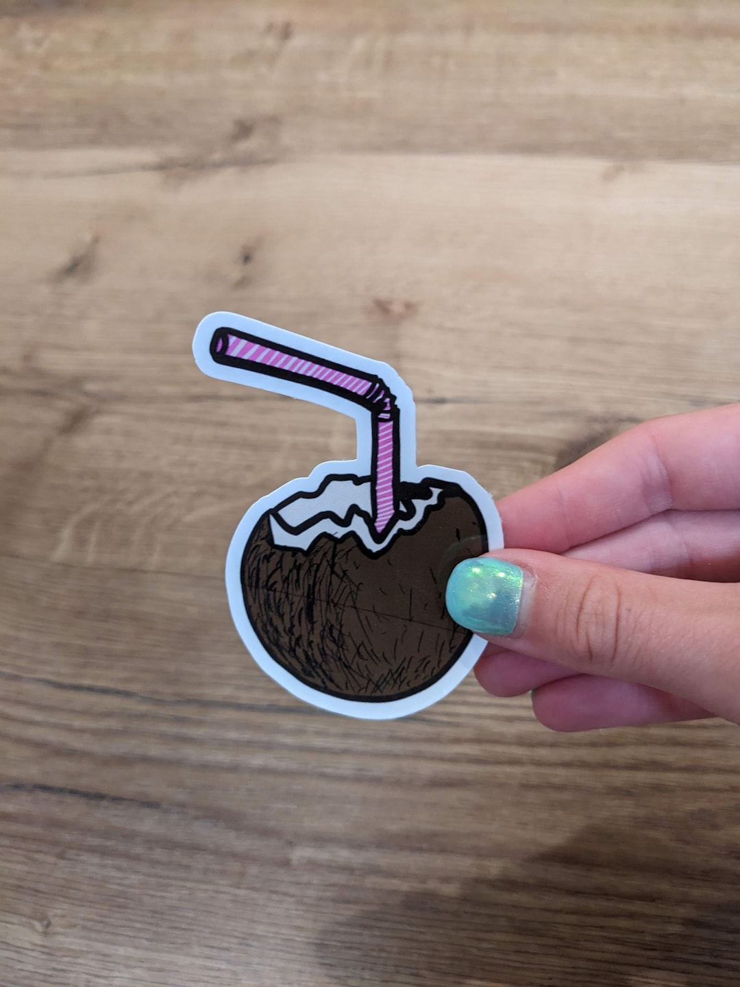 Coconut Sticker - Etsy