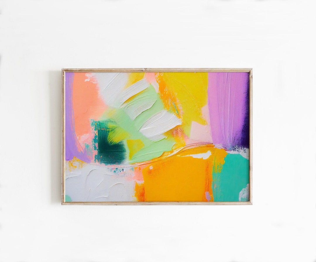 Digital Download, Colorful Printable Art, Colorful Painting Art ...