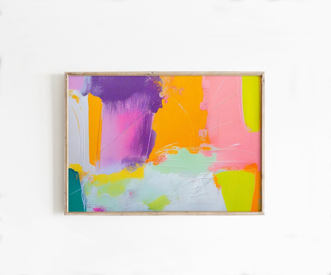 Digital Download, Colorful Abstract Art, Colorful Printable Art ...