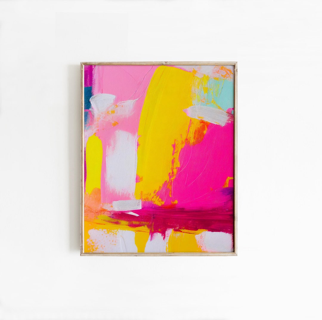 Colorful Wall Art, Colorful Painting Art, Digital Download, Colorful ...