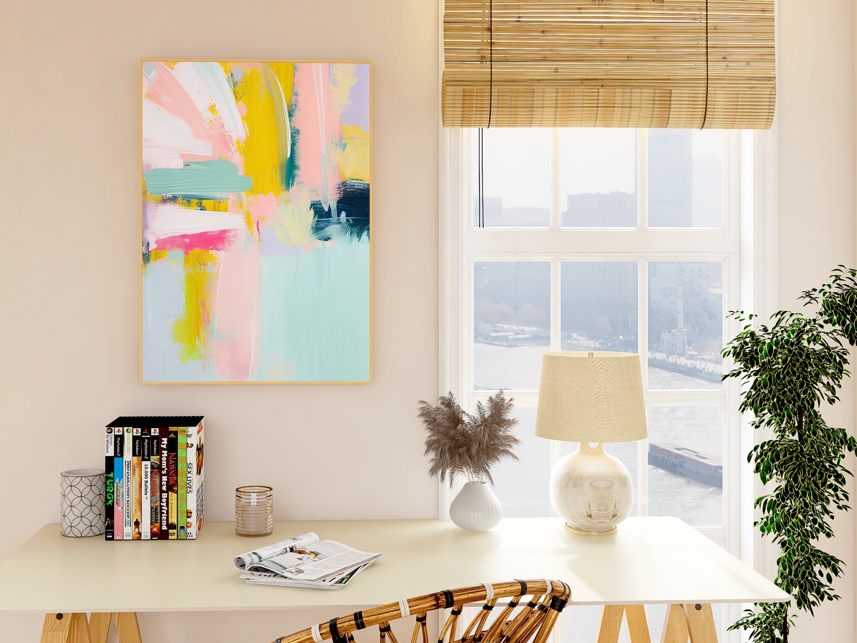 Colorful Abstract Art, Colorful Wall Art, Digital Download, Modern Wall ...