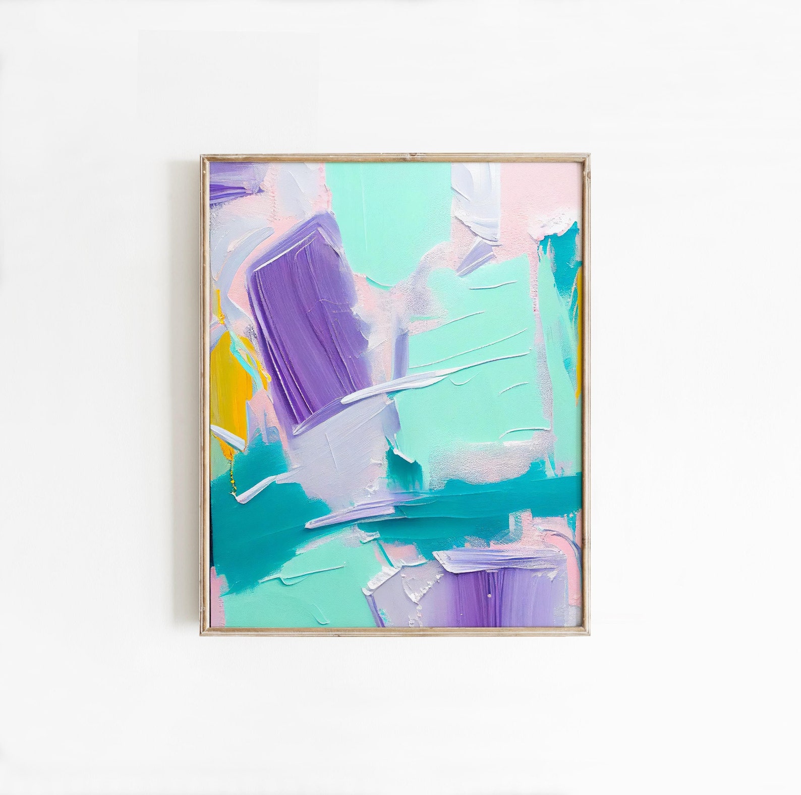 Colorful Wall Art, Digital Download, Colorful Painting Art, Colorful ...