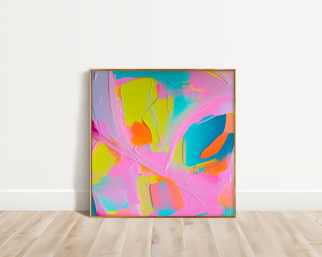 Digital Download, Bright Color Print, Colorful Wall Art, Modern Wall ...