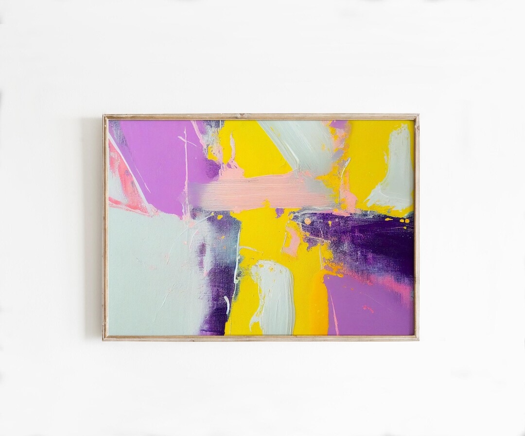 Colorful Painting Art, Colorful Printable Art, Digital Download ...