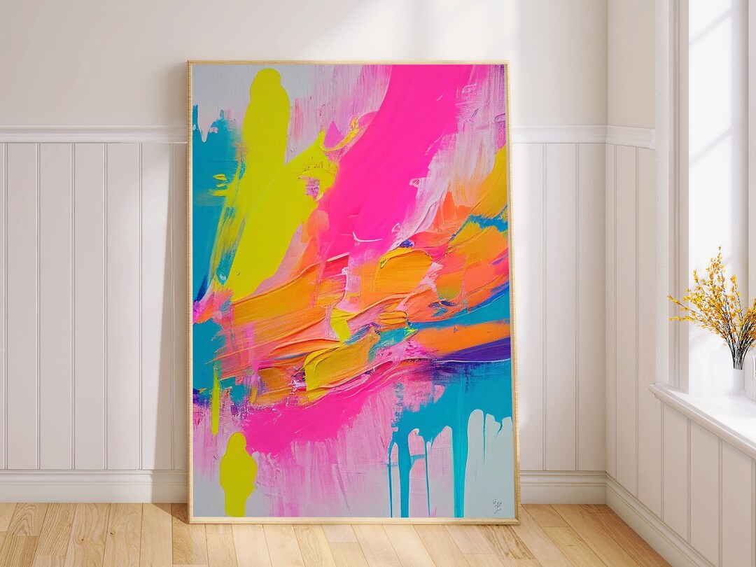 Abstract Painting, Abstract Print, Modern Wall Art, Digital Print ...