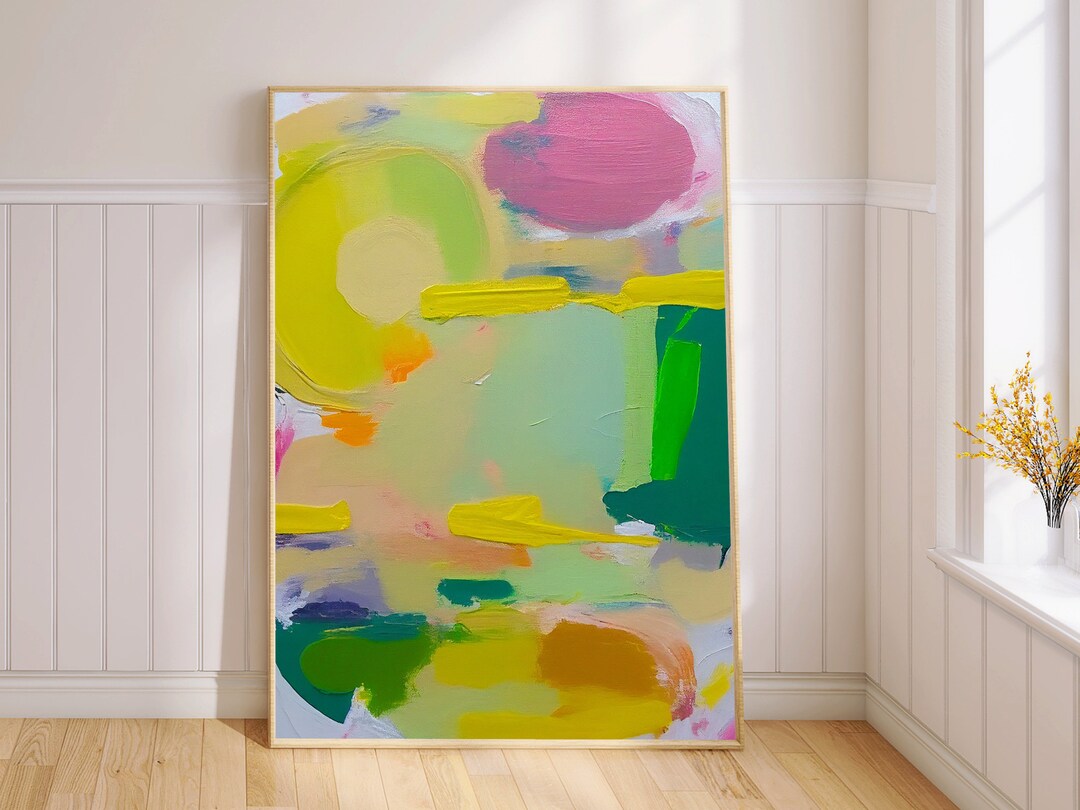 Colorful Wall Art, Digital Download, Colorful Abstract Art, Modern Wall ...