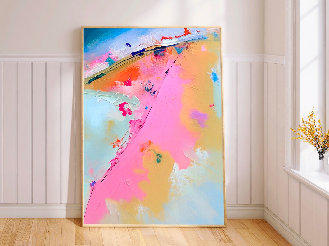 Modern Wall Art, Colorful Abstract Art, Colorful Wall Art, Digital ...