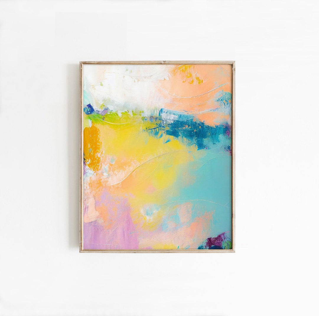 Digital Download, Colorful Abstract Art, Modern Wall Art, Colorful ...