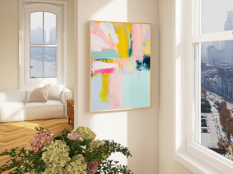 Colorful Abstract Art, Colorful Wall Art, Digital Download, Modern Wall ...