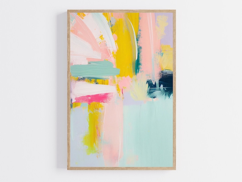 Colorful Abstract Art, Colorful Wall Art, Digital Download, Modern Wall ...