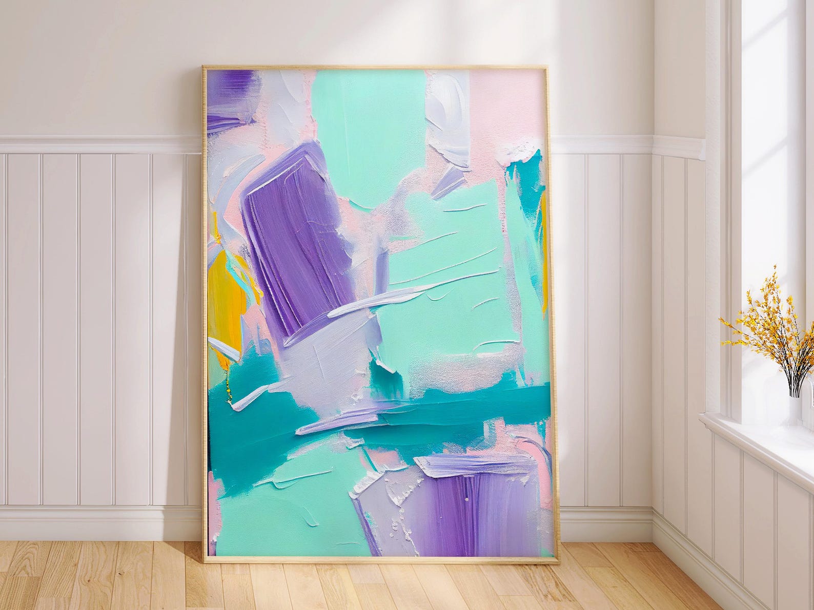 Colorful Wall Art, Digital Download, Colorful Painting Art, Colorful ...