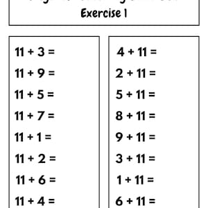 30 Printable Double & Single Digit Addition Worksheets. Preschool-2nd ...