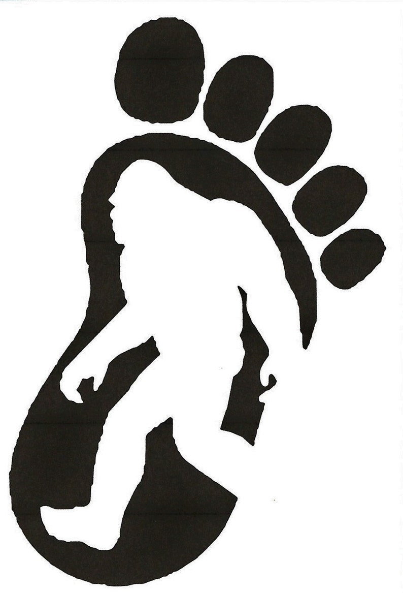 Bigfoot Footprint Decal - Etsy