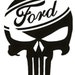 Ford Punisher Skull Decal - Etsy