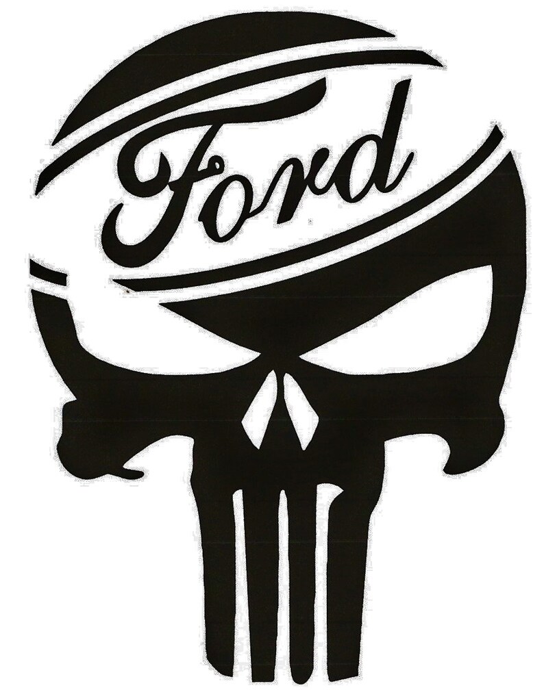 Ford Punisher Skull Decal - Etsy