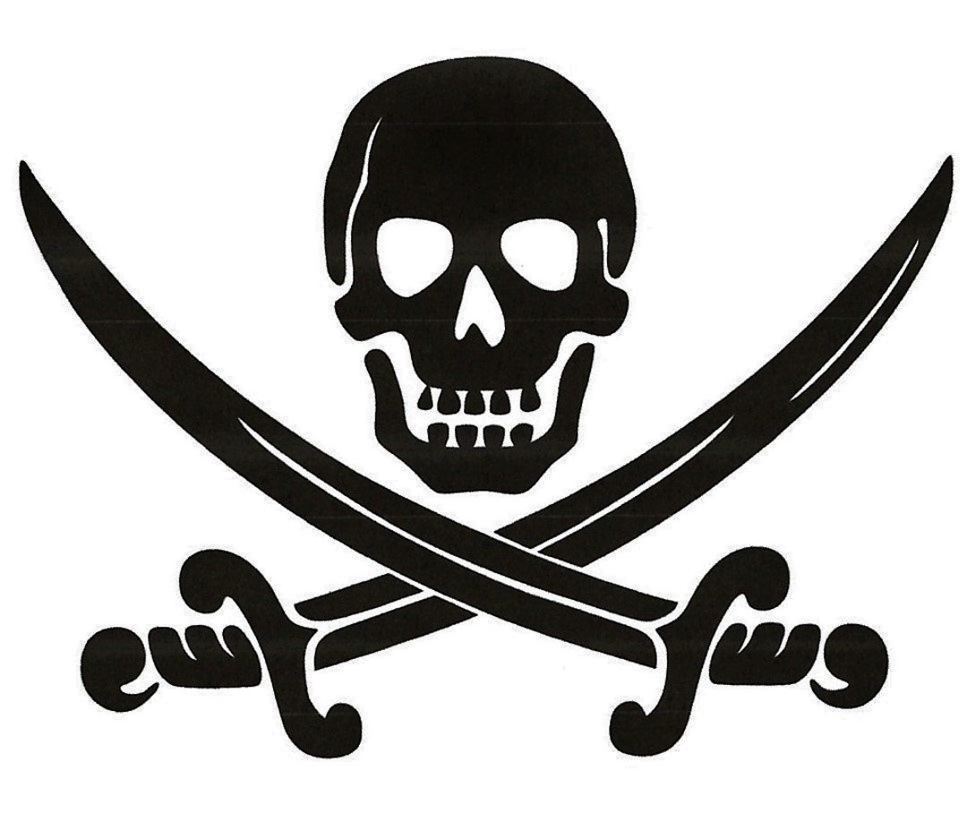 Jolly Roger Pirate Flag Decal - Etsy
