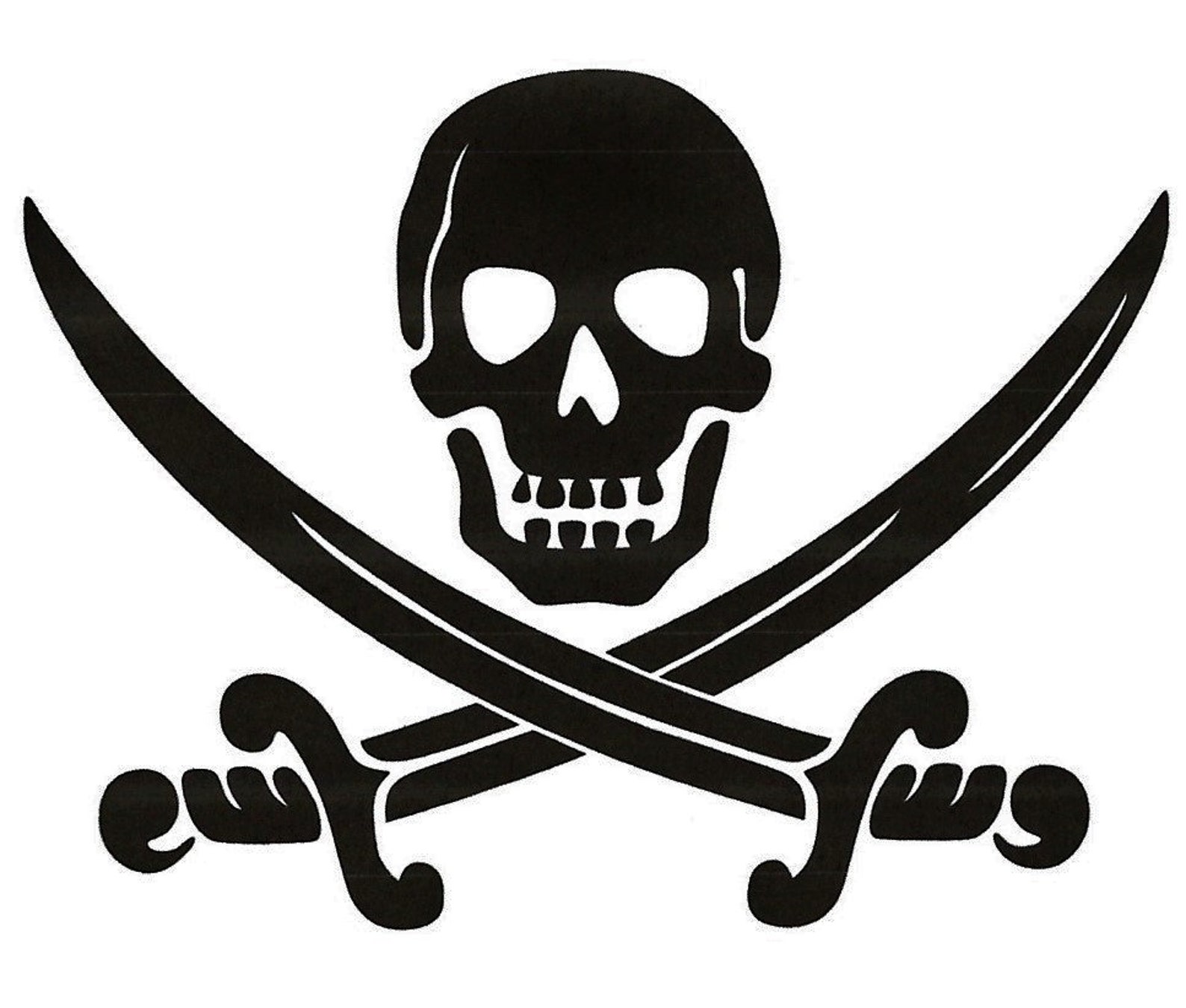 Jolly Roger Pirate Flag Decal - Etsy
