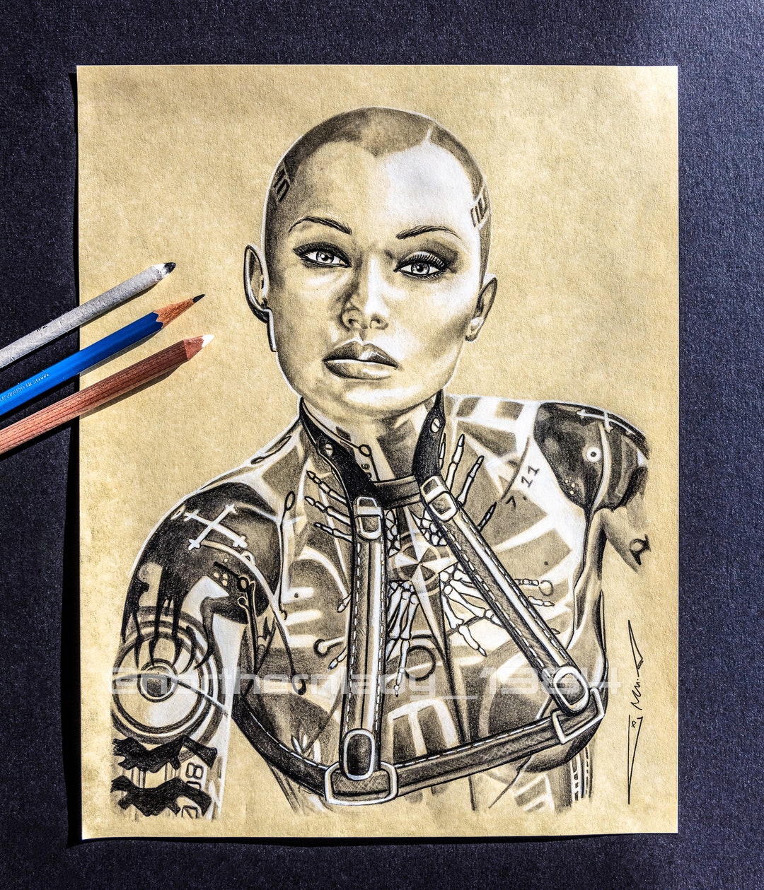 Mass Effect Fanart Print Jack Hand Drawn Portrait ME2 - Etsy