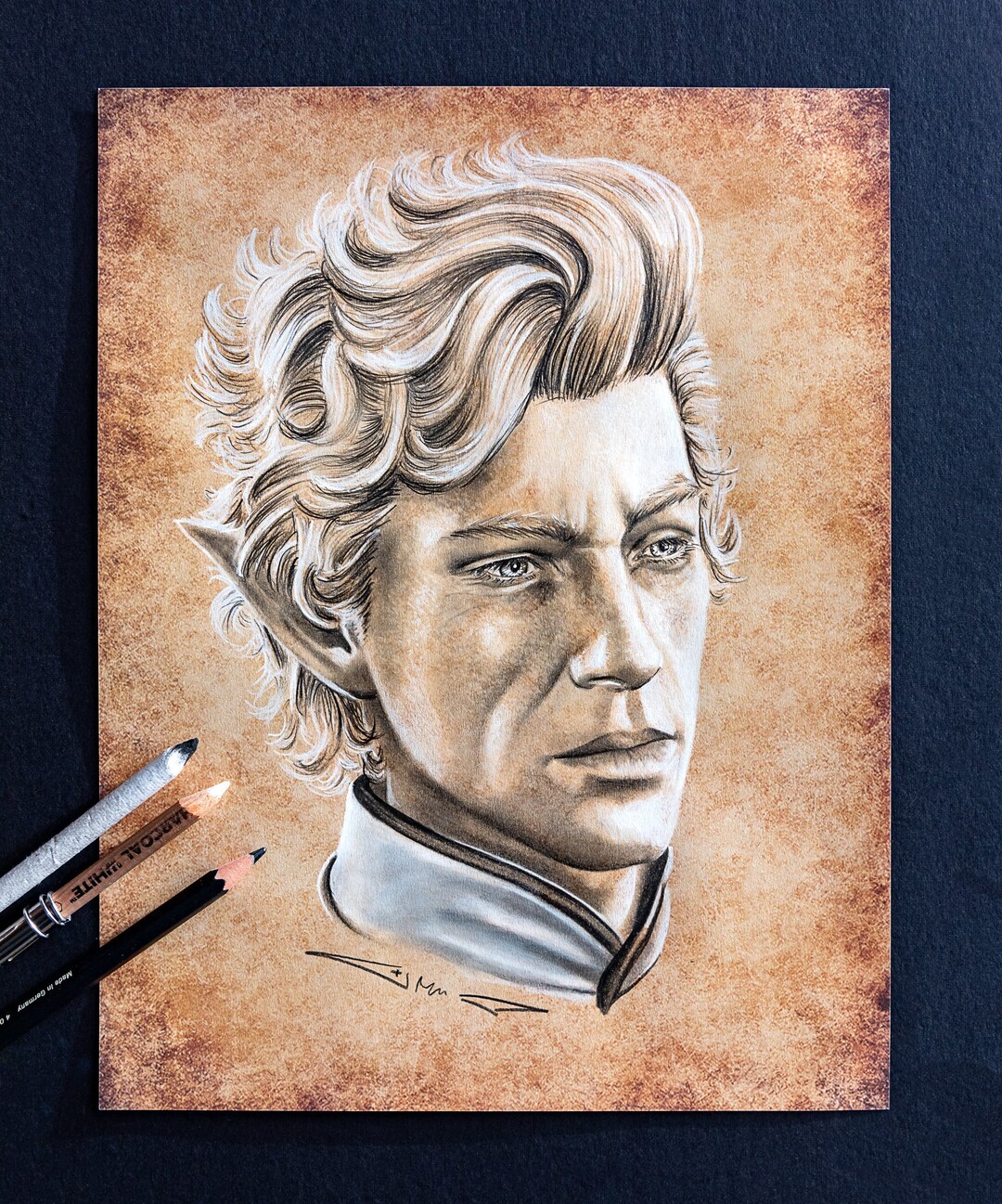 Baldur Gate 3 Art Print Astarion Portrait - Etsy