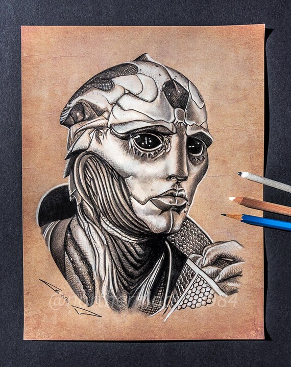 Mass Effect Portraits Thane - Etsy