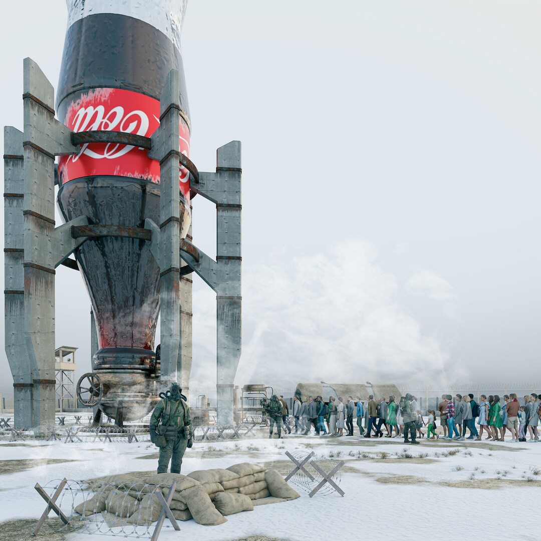 Coke Tower Art Print - Etsy