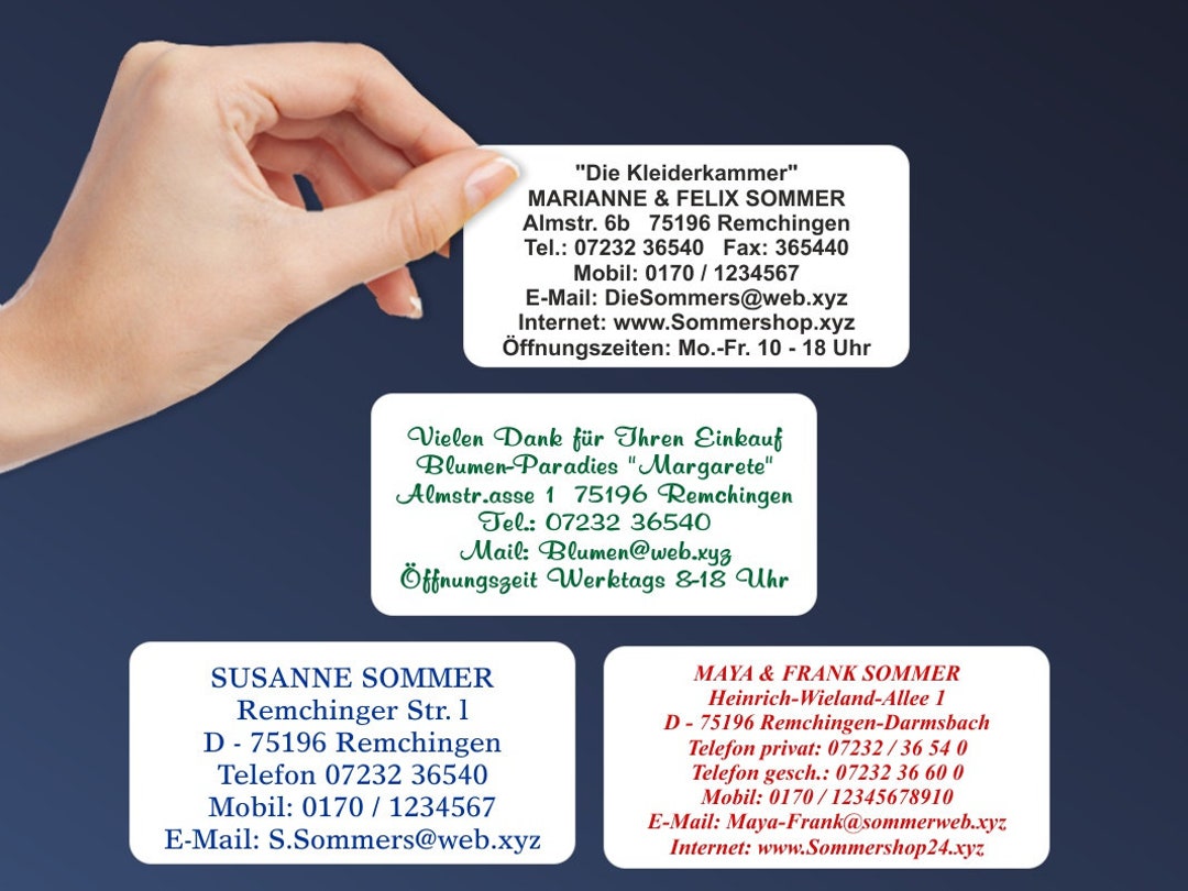 Pack of 210 Address Stickers MAXI, 60 X 30 Mm, Self-adhesive Address ...