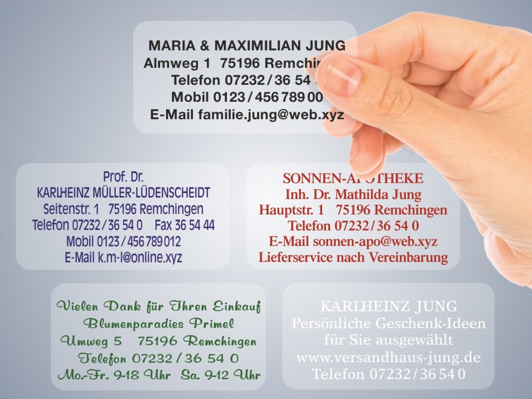 Pack of 210 Address Stickers MAXI-TRANSPARENT, 60 X 30 Mm, Self ...