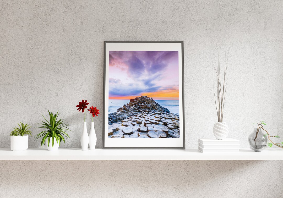 Giant's Causeway Print /ireland Poster /wall Hanging/home Decor - Etsy
