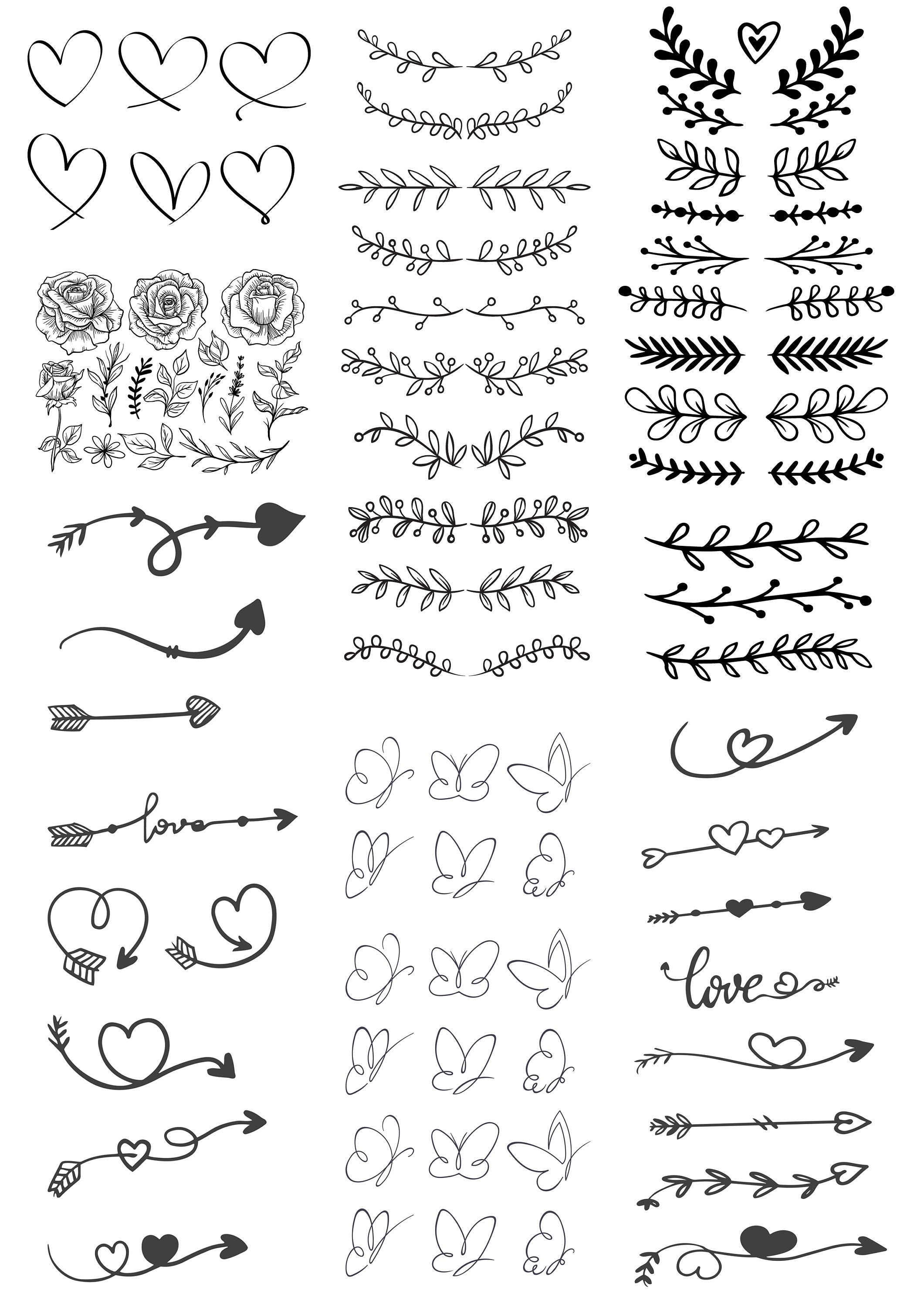 Temporary Tattoo Design A4 Tatoo Paper - Etsy