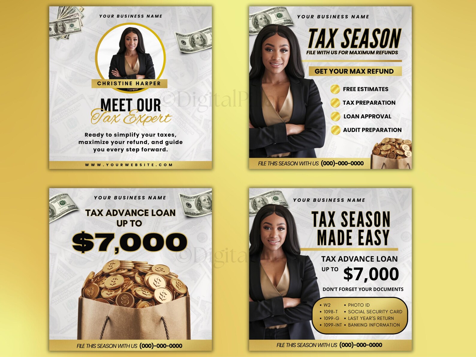 20 Tax Prep Bundle | Tax Prep Flyer Bundle | Tax Prep Flyer 2025 | Tax ...