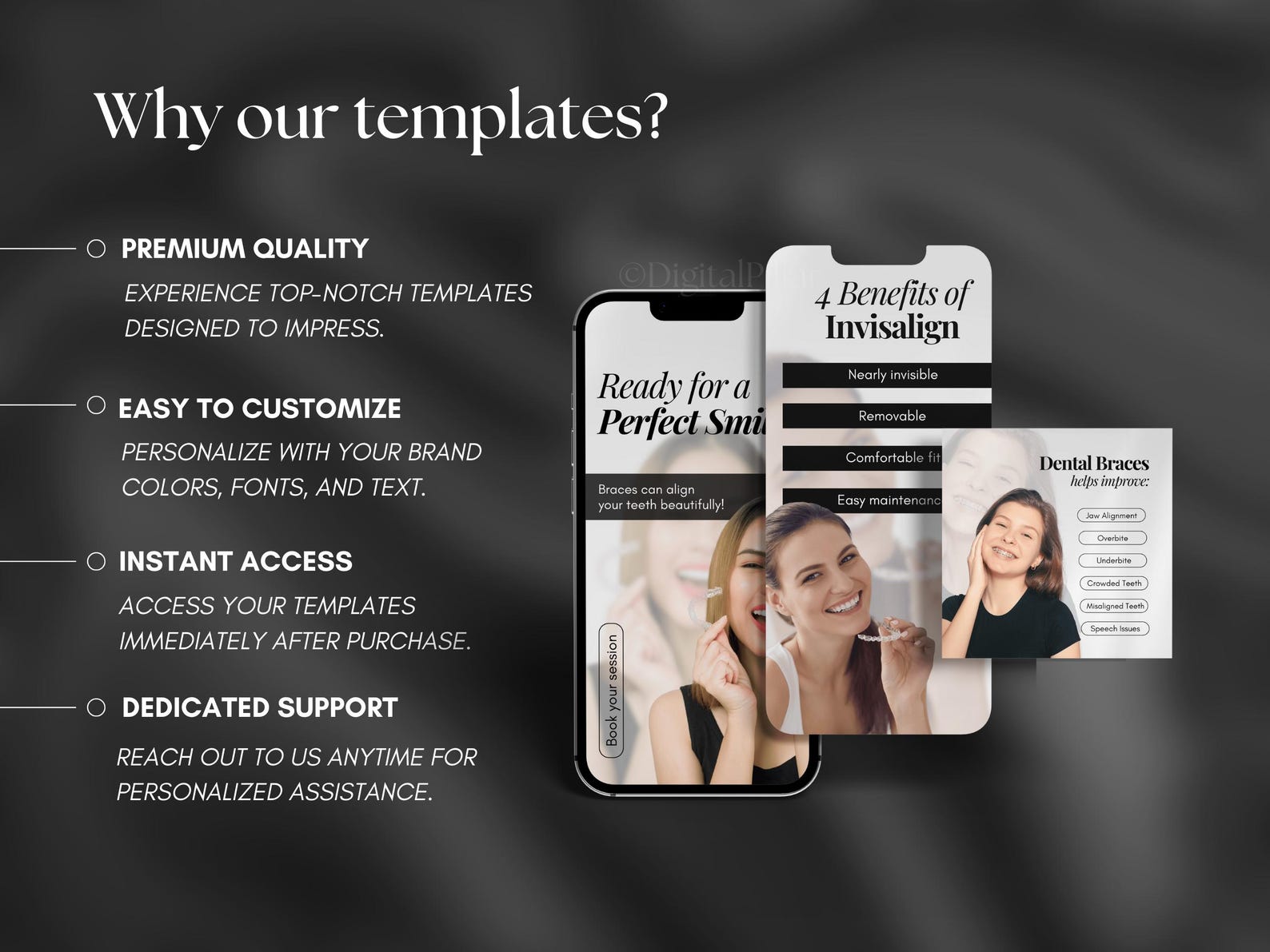 200 Dental Braces Instagram Templates | Orthodontist Instagram Posts ...
