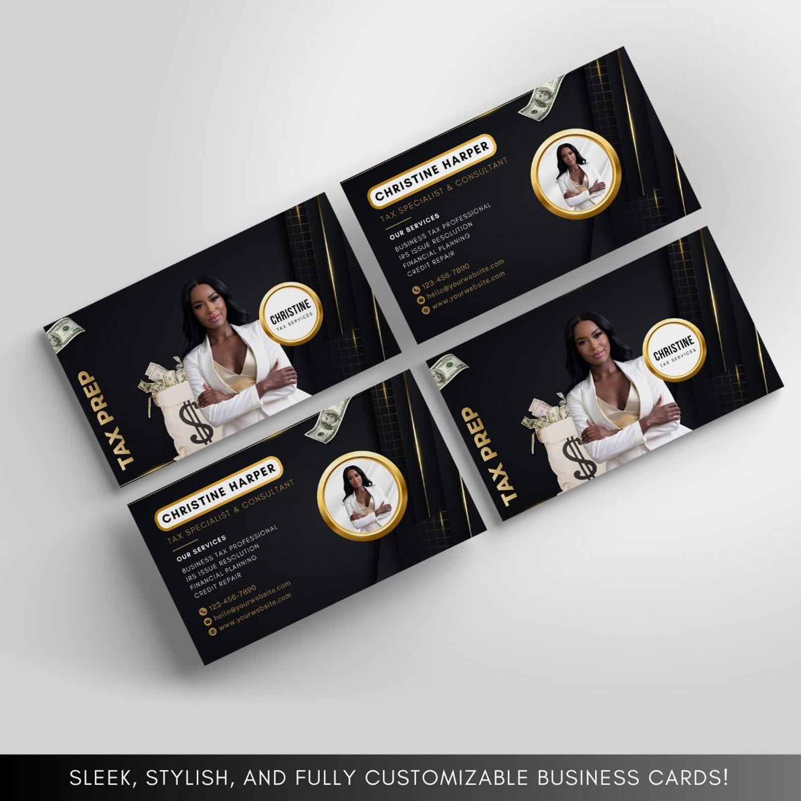 Tax Prep Business Card 2025 | DIY Tax Preparer Business Card | Tax Prep ...
