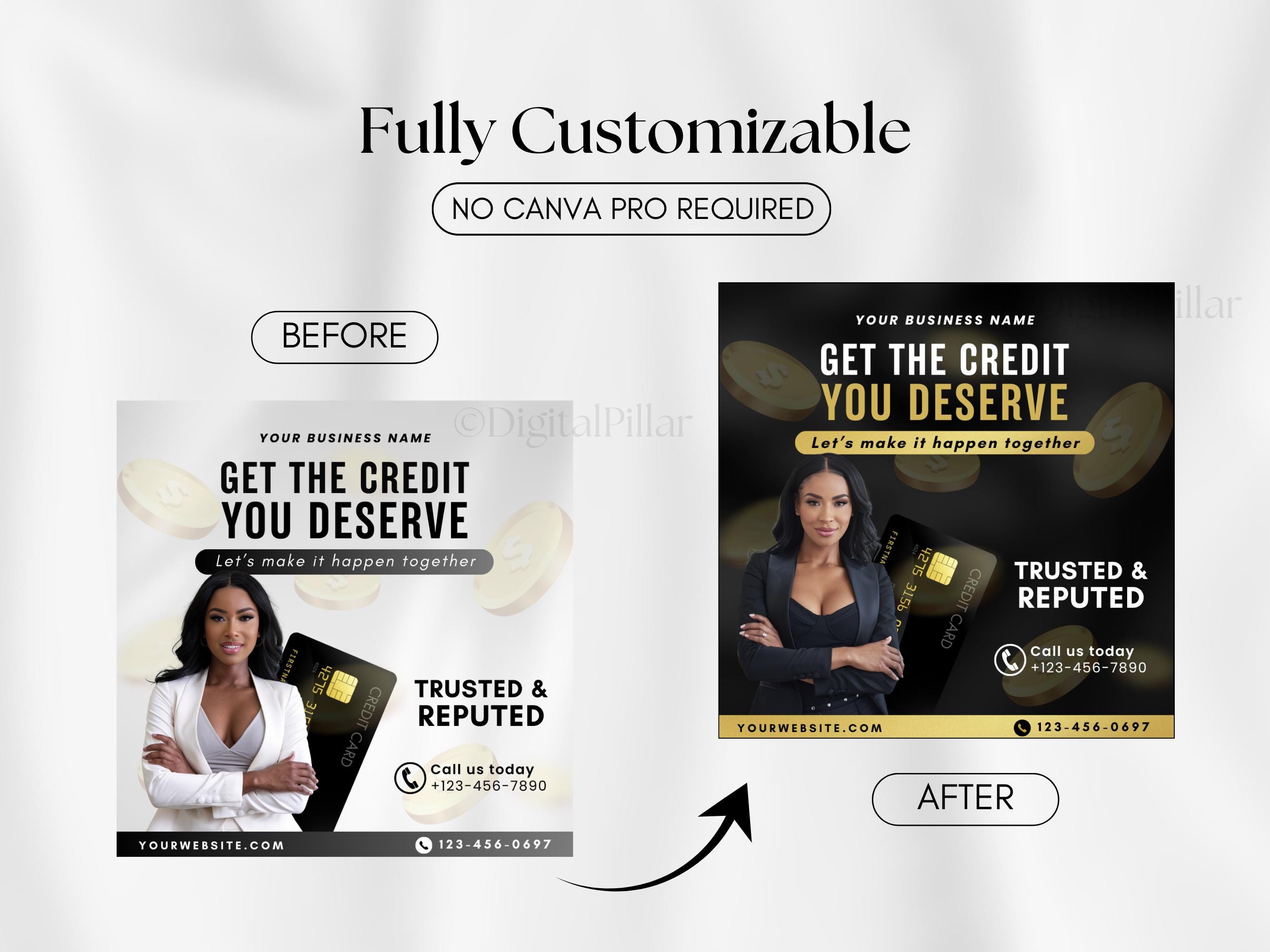 200 Credit Repair Instagram Templates | Credit Repair Templates ...