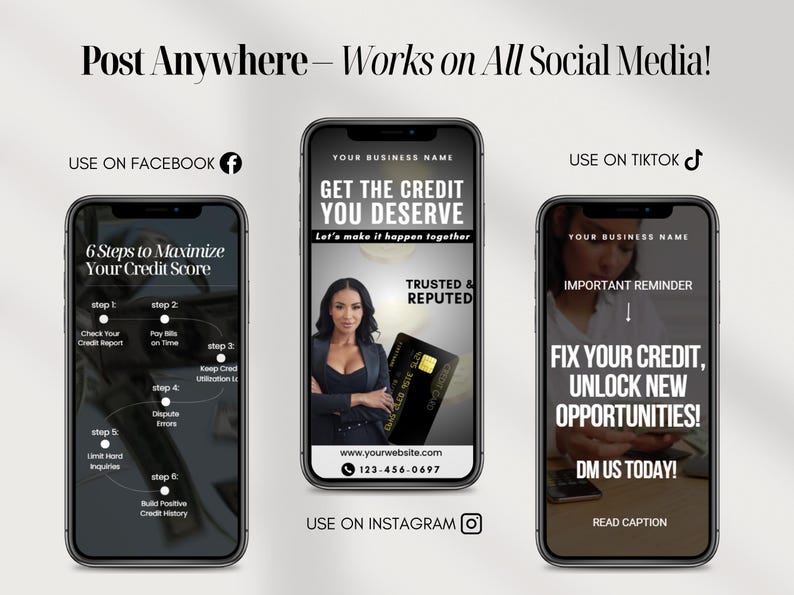 30 Credit Repair Instagram Reels | Credit Repair Instagram Templates ...