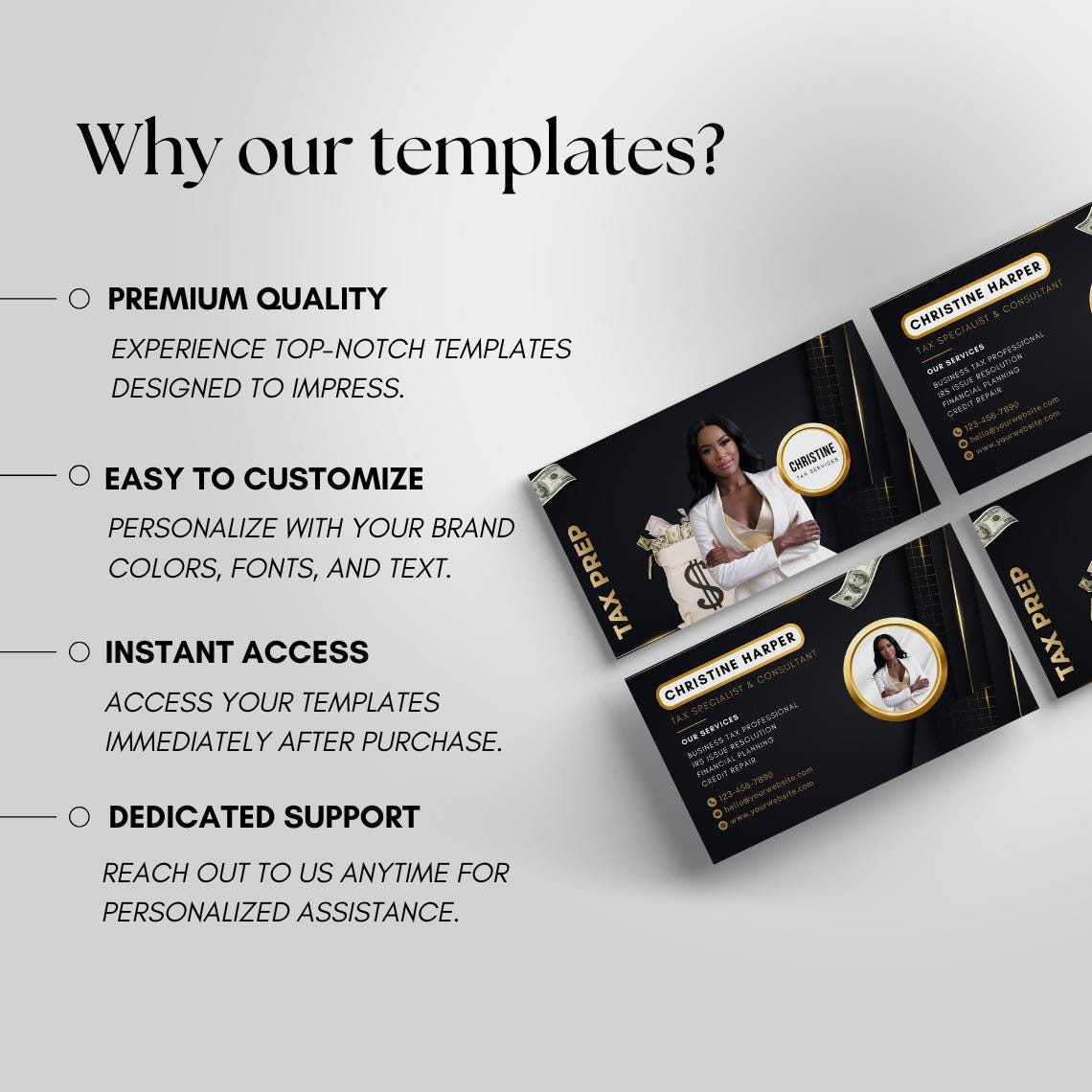 Tax Prep Business Card 2025 | DIY Tax Preparer Business Card | Tax Prep ...