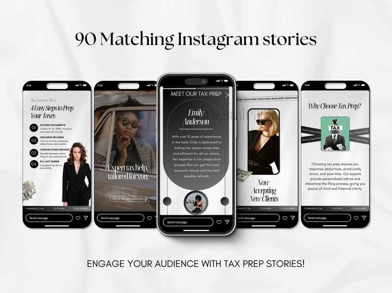 200 Tax Preparer Instagram Templates | Tax Prep Flyers & Social Media ...