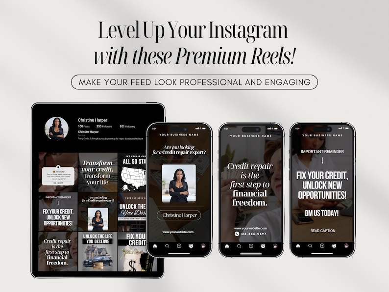 30 Credit Repair Instagram Reels | Credit Repair Instagram Templates ...
